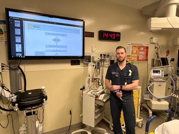 Big Screen Facilitates Bedside Care in Saint John - Department of ...